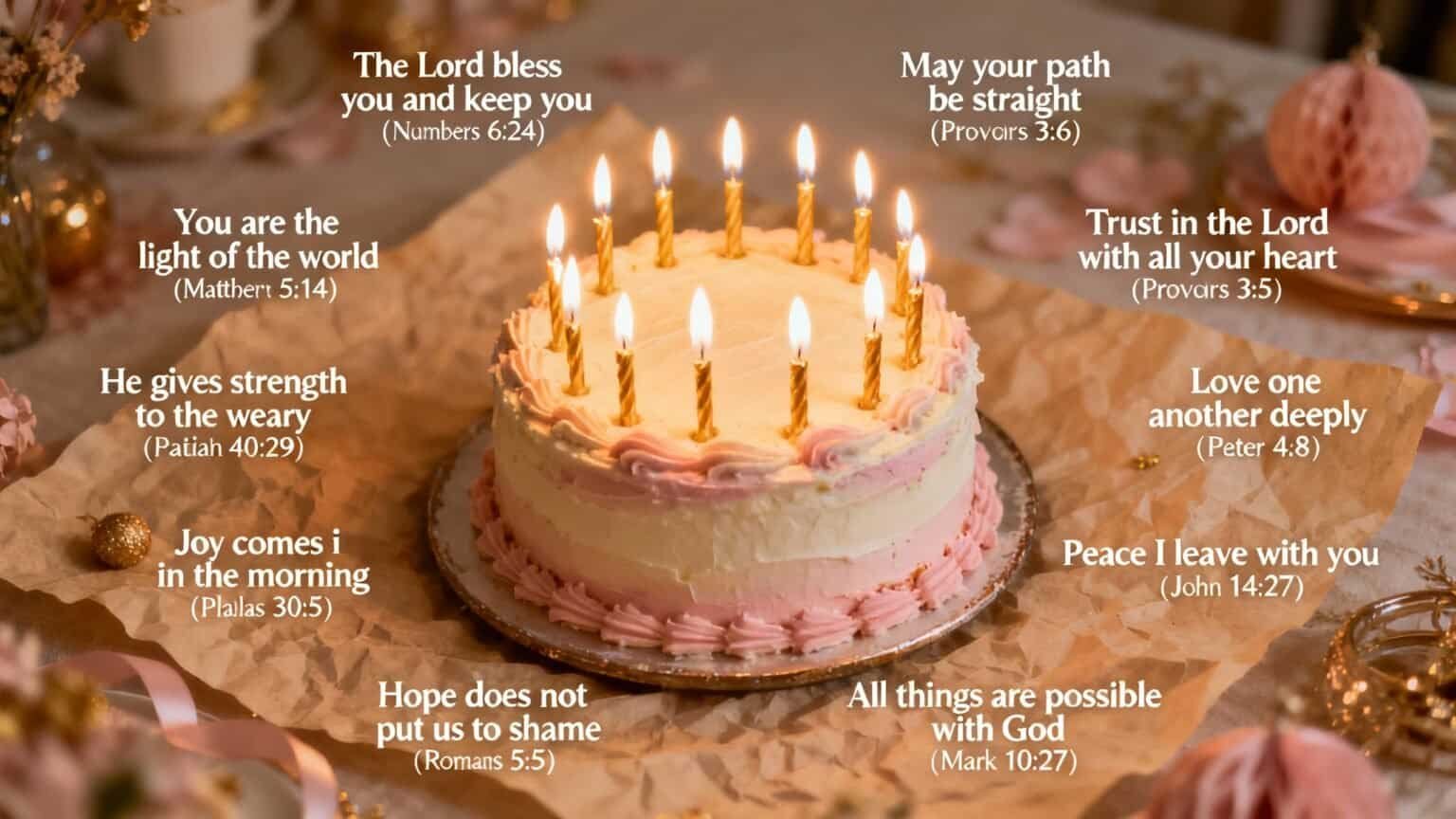 10 Short Bible Verses for Birthdays Blessing - My Bible Song