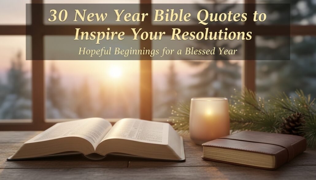 30 New Year Bible Quotes to Inspire Your Resolutions